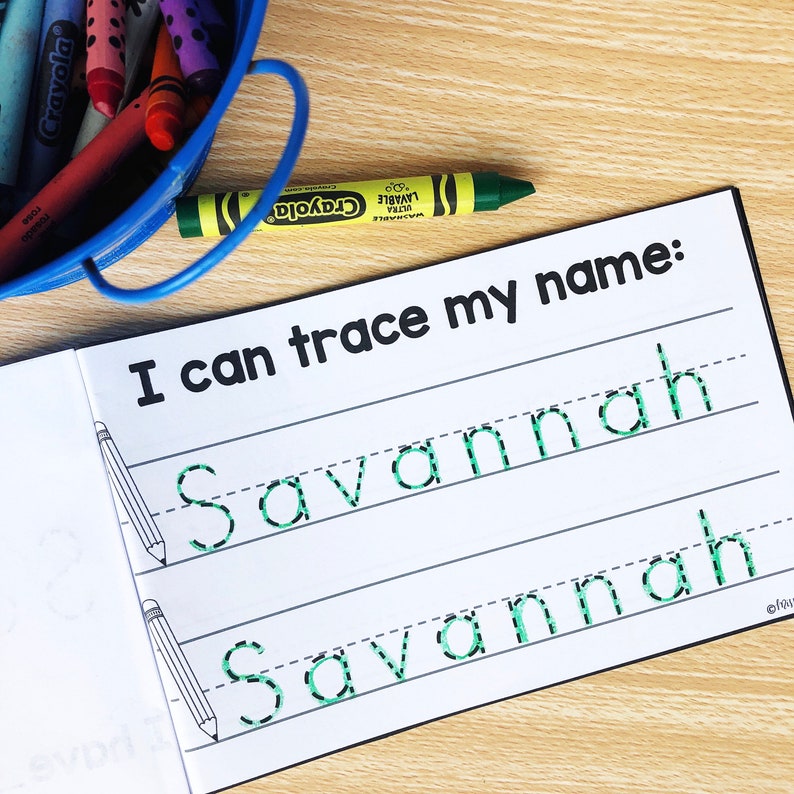Name Writing Practice Activities for Kindergarten Editable - Etsy