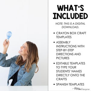 Printable Crayon Box Name Craft | Back to School Craft - Etsy