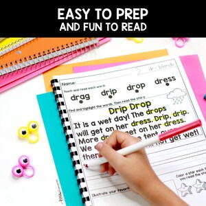 Blends Decodable Passages Short Vowel Blends & Digraphs Reading Fluency ...