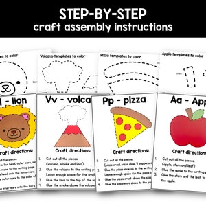 Printable Alphabet Letter Crafts A-Z - Etsy