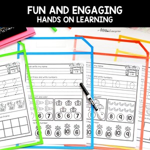 Kindergarten Math Number Sense Printable Activities Writing Numbers 1 ...