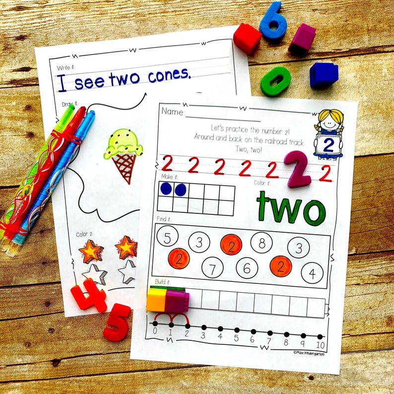 Kindergarten Math Number Sense Printable Activities Writing - Etsy