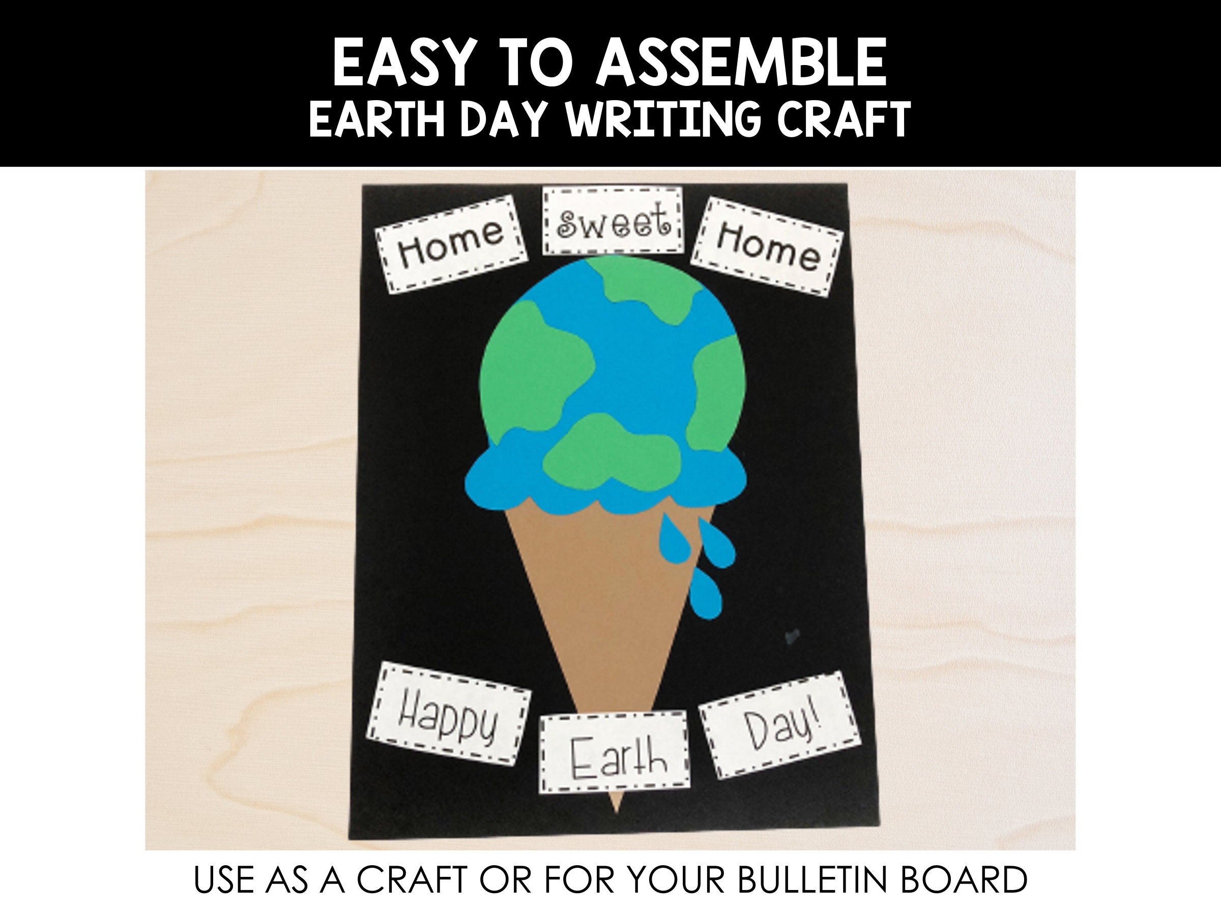 Printable Earth Day Craft Activity Writing Activity - Etsy