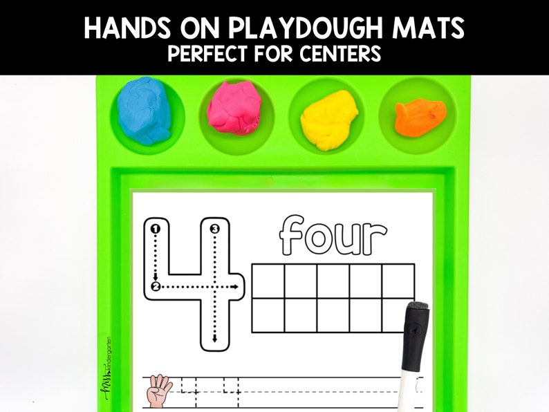 Printable Fine Motor Numbers Playdough Mats - Etsy