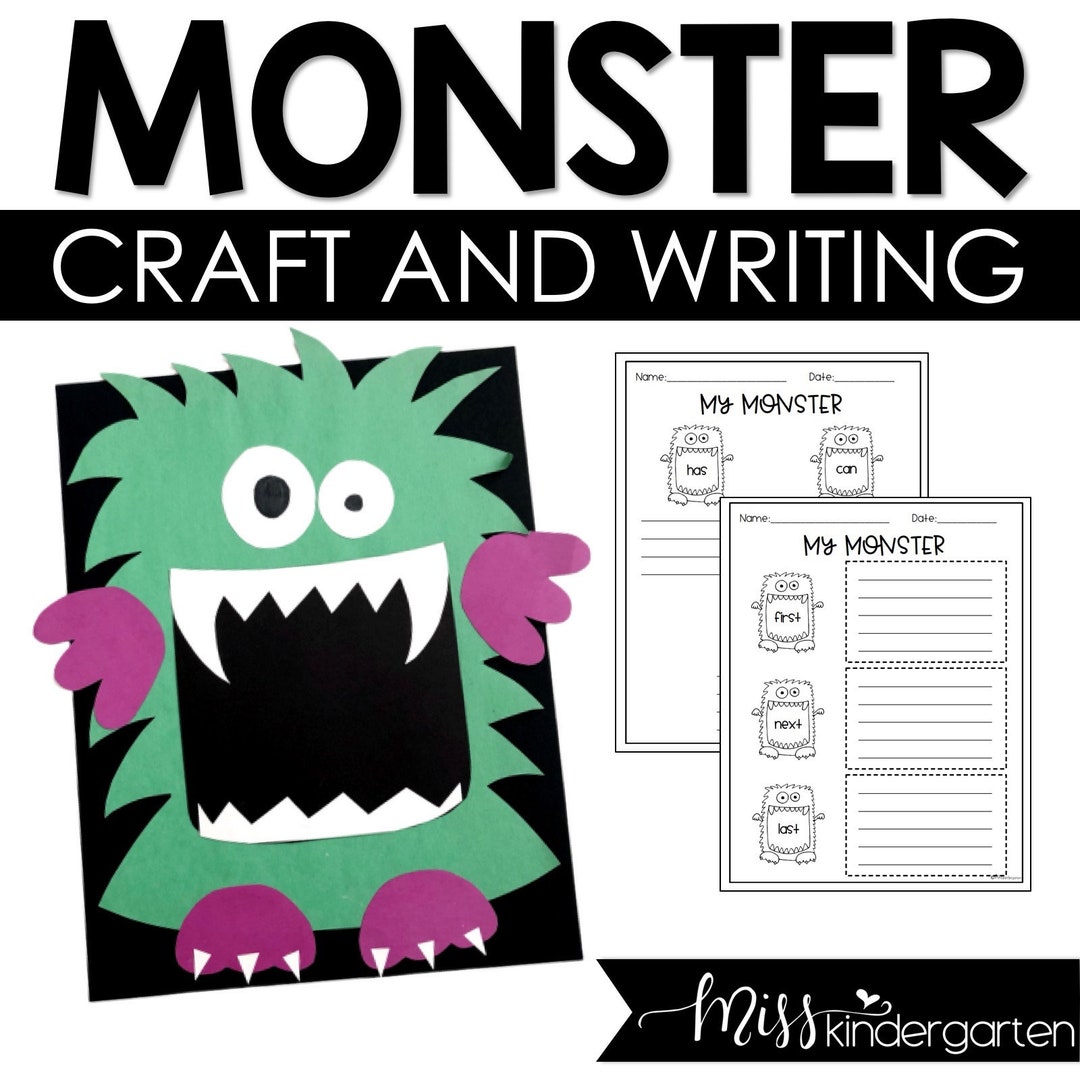 Printable Halloween Craft Monster Craft Letter M Craft - Etsy