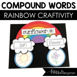 Printable Spring Craft Compound Words Rainbow | Writing Activity - Etsy