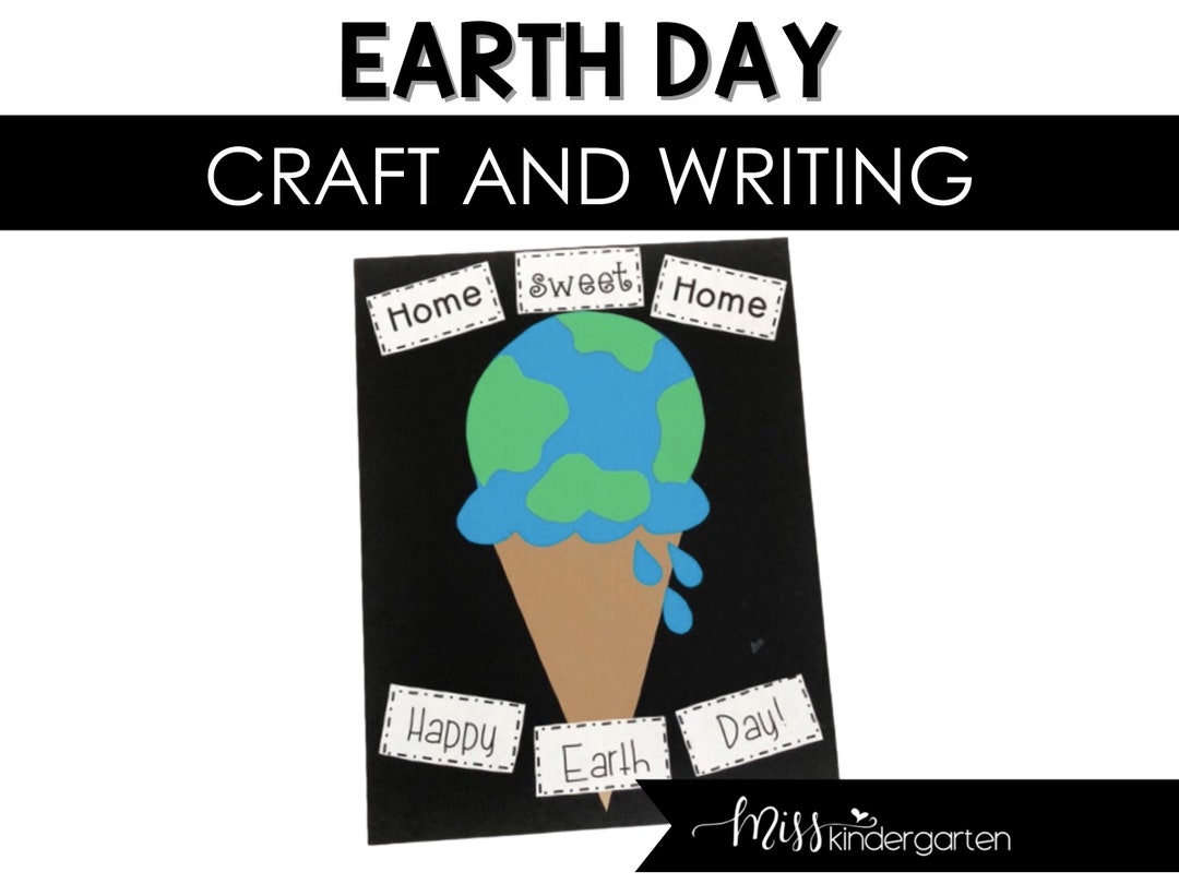 Printable Earth Day Craft Activity Writing Activity - Etsy