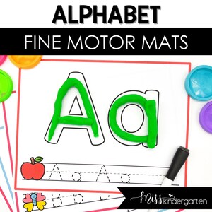 Printable Fine Motor Alphabet Playdough Mats - Etsy