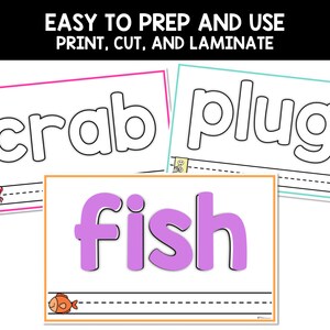 Printable Fine Motor Blends and Digraphs Playdough Mats - Etsy