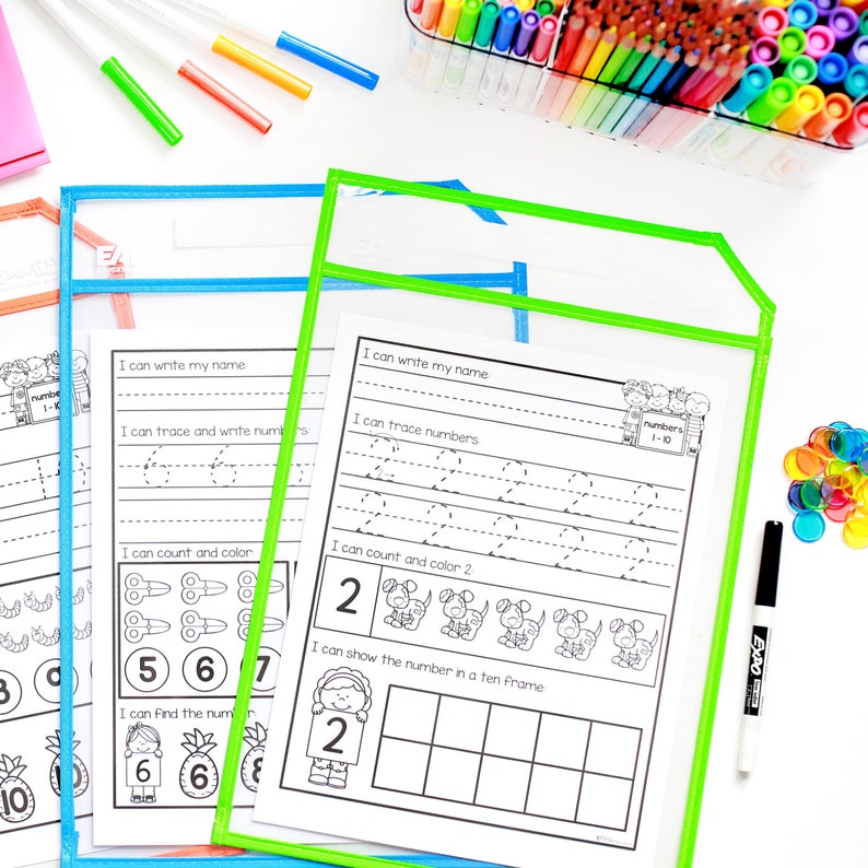 Kindergarten Math Number Sense Printable Activities Writing - Etsy