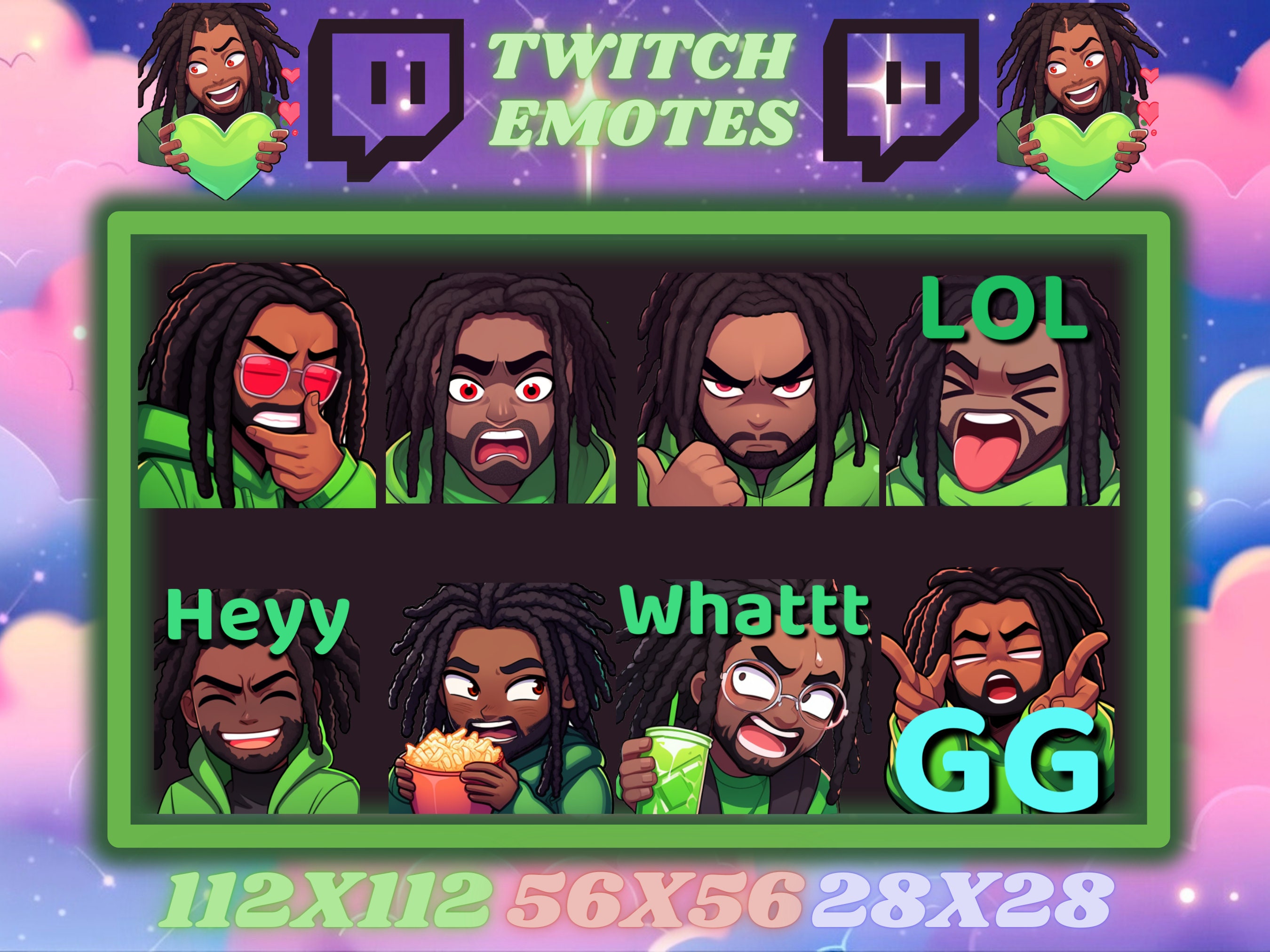 Dread Head Twitch Emotes Etsy Dread Head Twitch Emotes Etsy