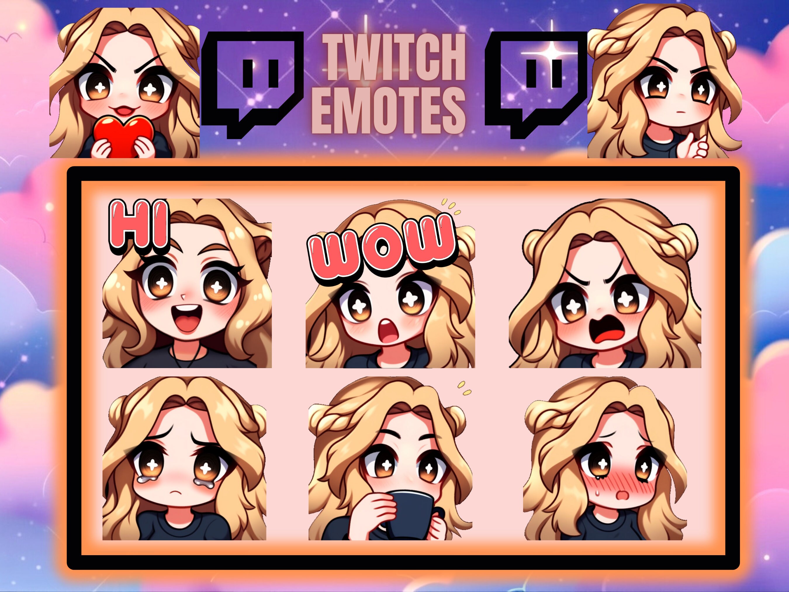 Custom Emotes turn Your Self Into a Emote x - Etsy