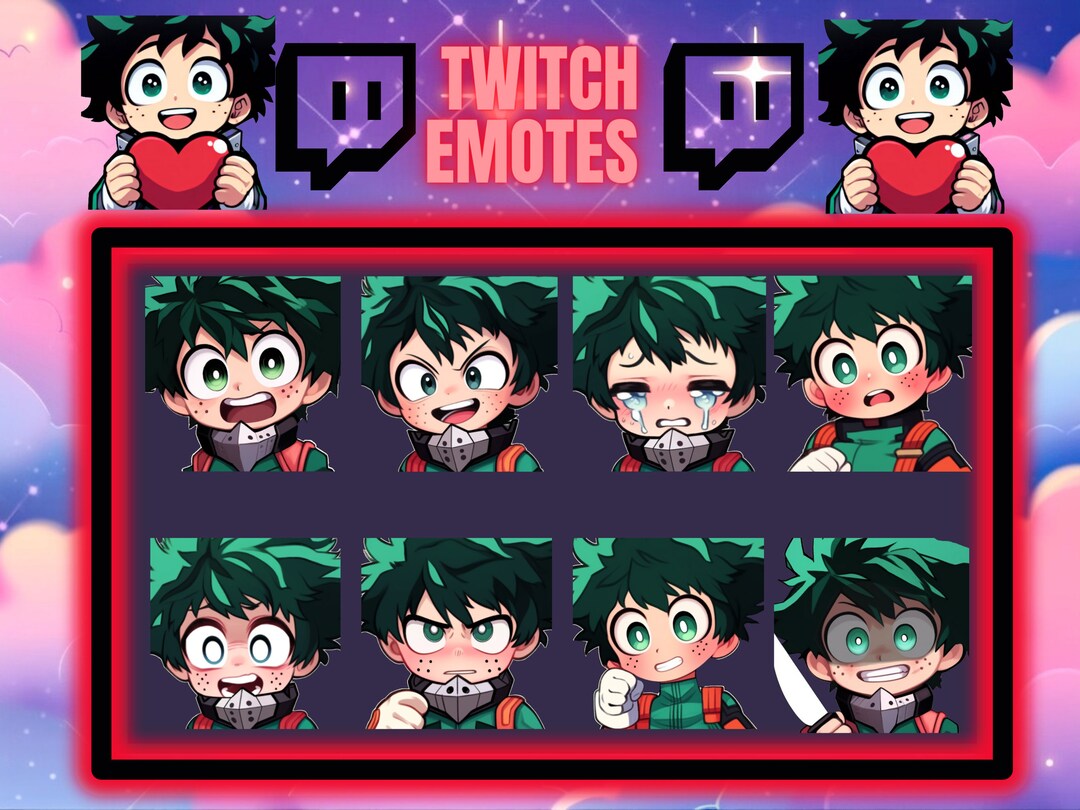 Deku Twitch Emotes - Etsy Canada