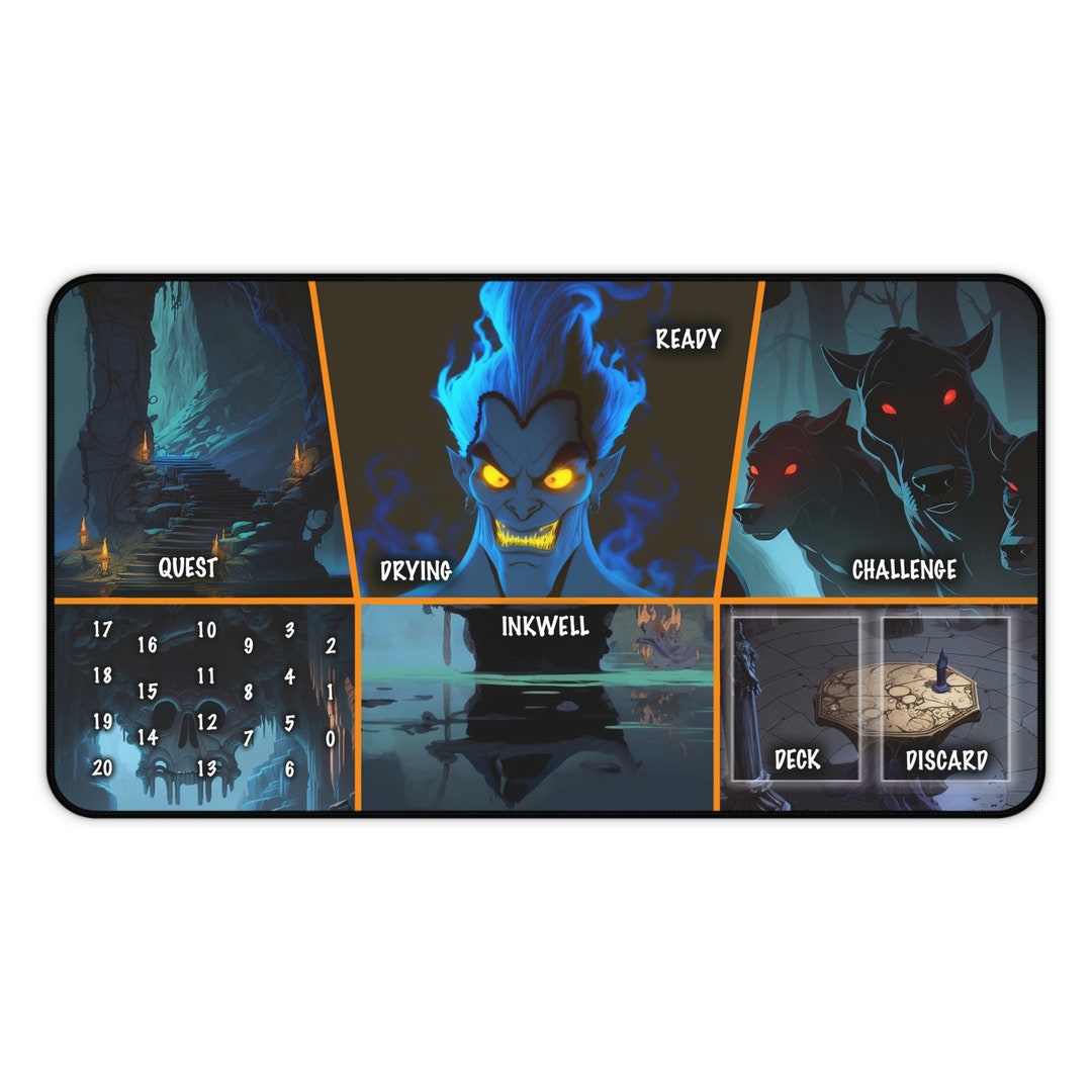 Lorcana Playmat Hades Blue - Etsy