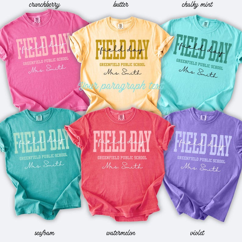 Field Day Shirt Personalized School Field Day Tee Custom Teacher Field ...