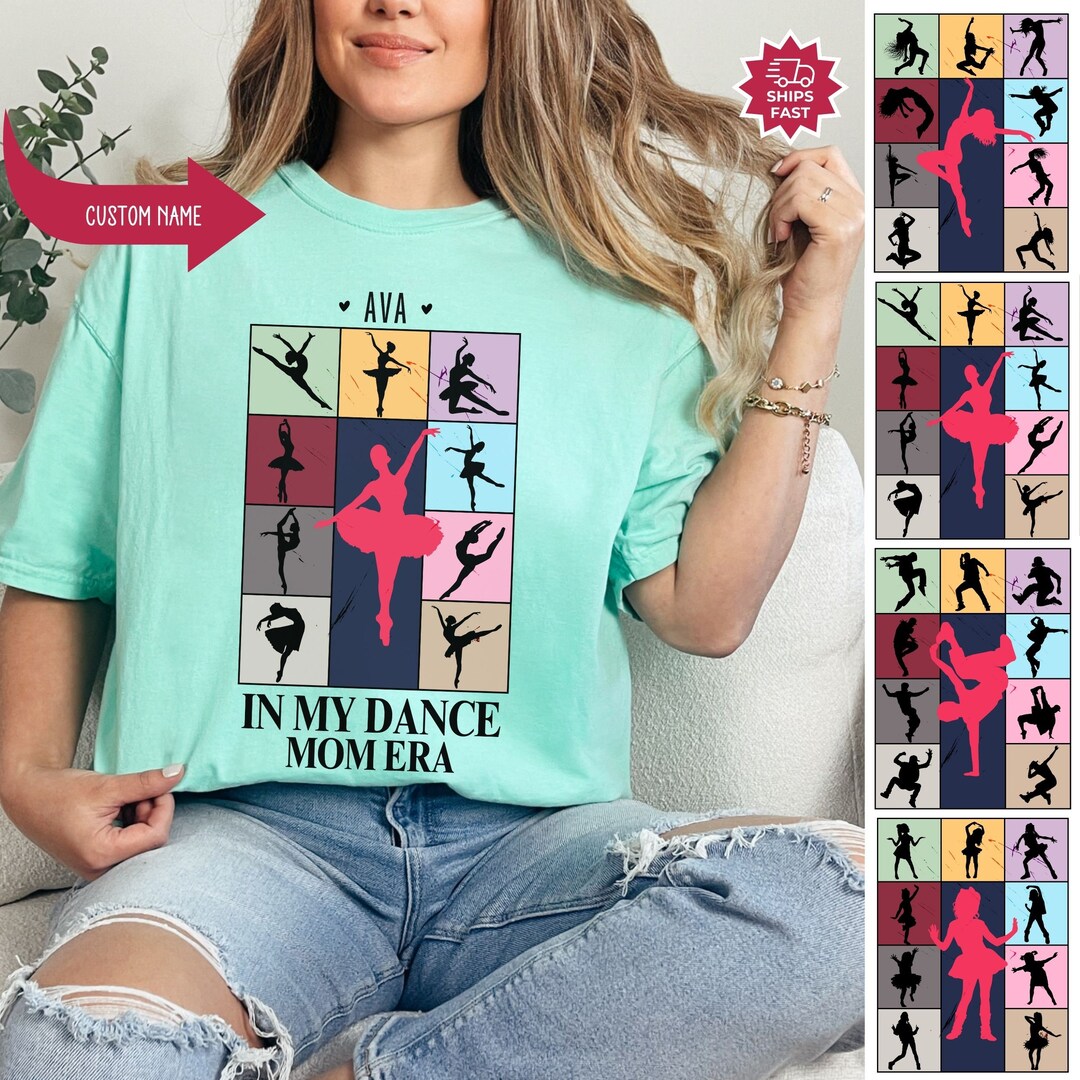 In My Dance Mom Era Shirt, Dancer Shirt, Mom Life, Dancing Mom Era ...