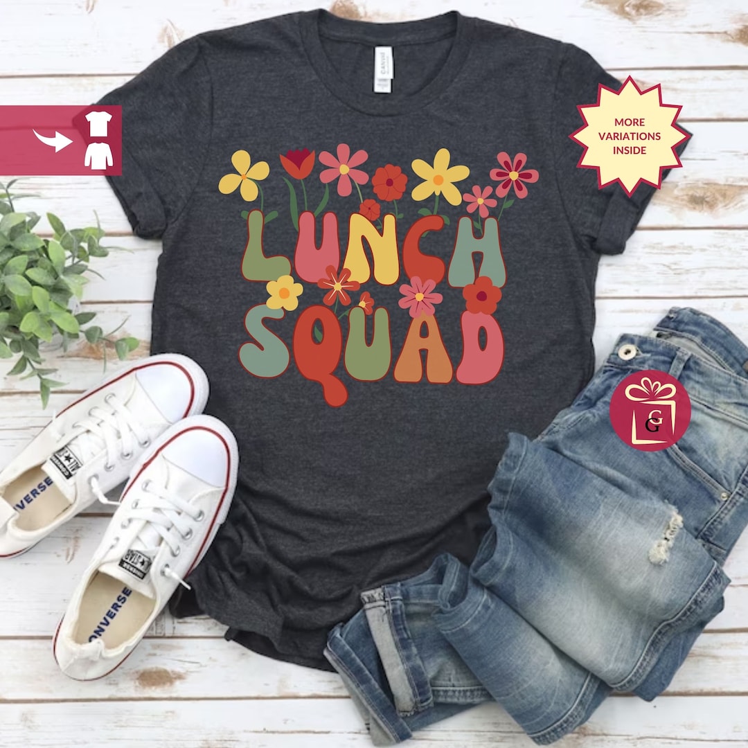 Lunch Squad Shirt Cafeteria Team Shirt Teacher Team Shirt Lunch Lady ...