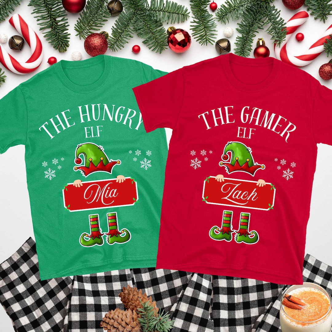 Elf Family Matching Shirts, Family Christmas Elf Shirts, Christmas ...