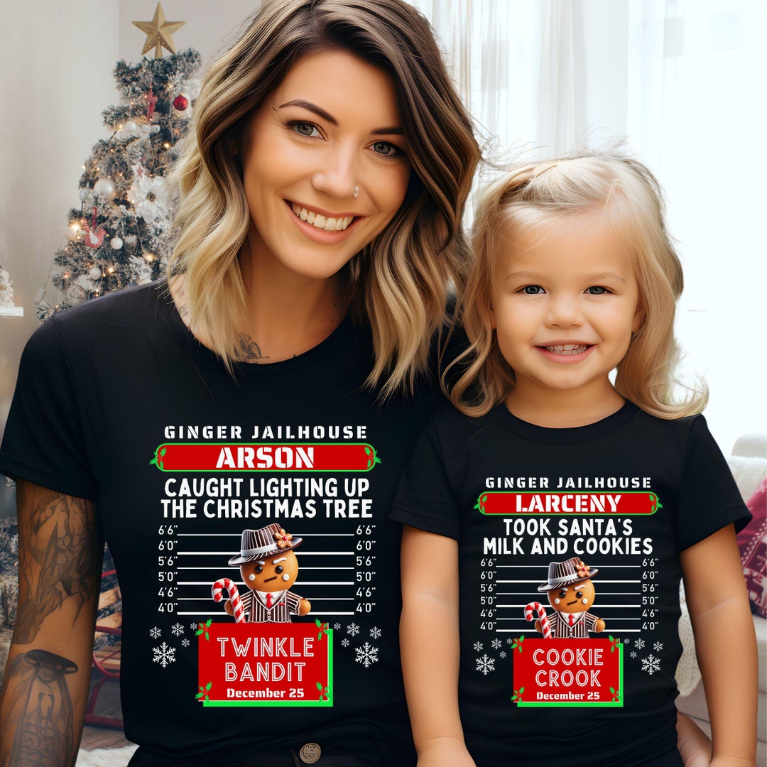 Family Christmas Shirt, Group Matching Christmas Outfits, Funny Inmate ...
