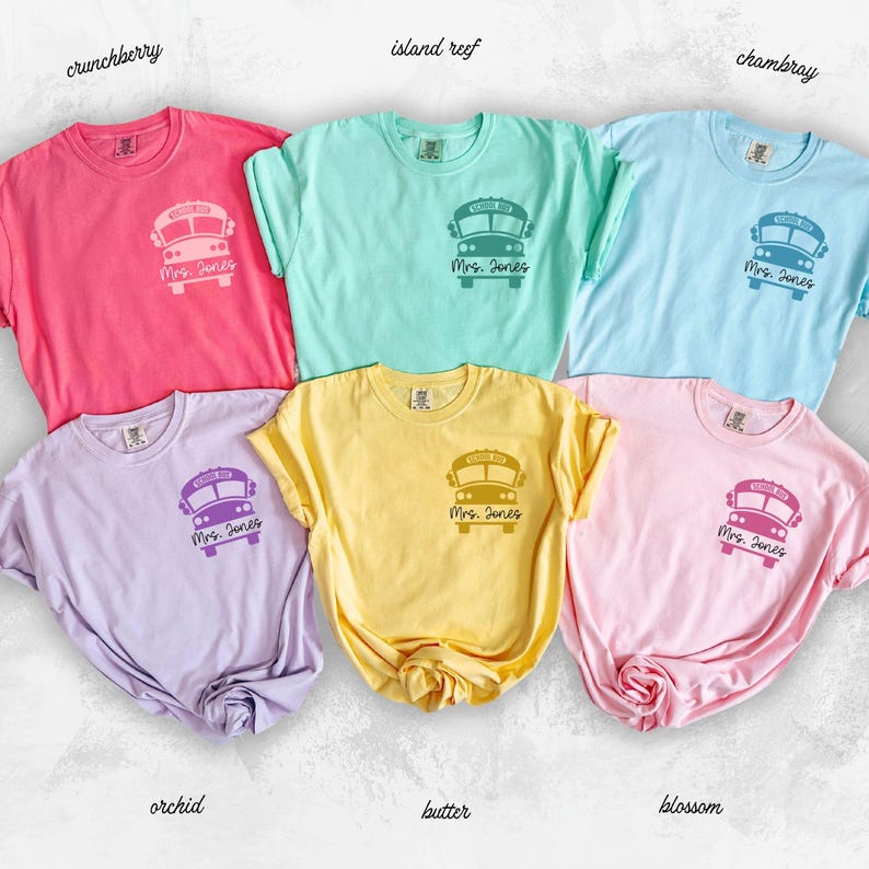 Custom Bus Driver Shirt Personalized School Bus Driver Appreciation ...