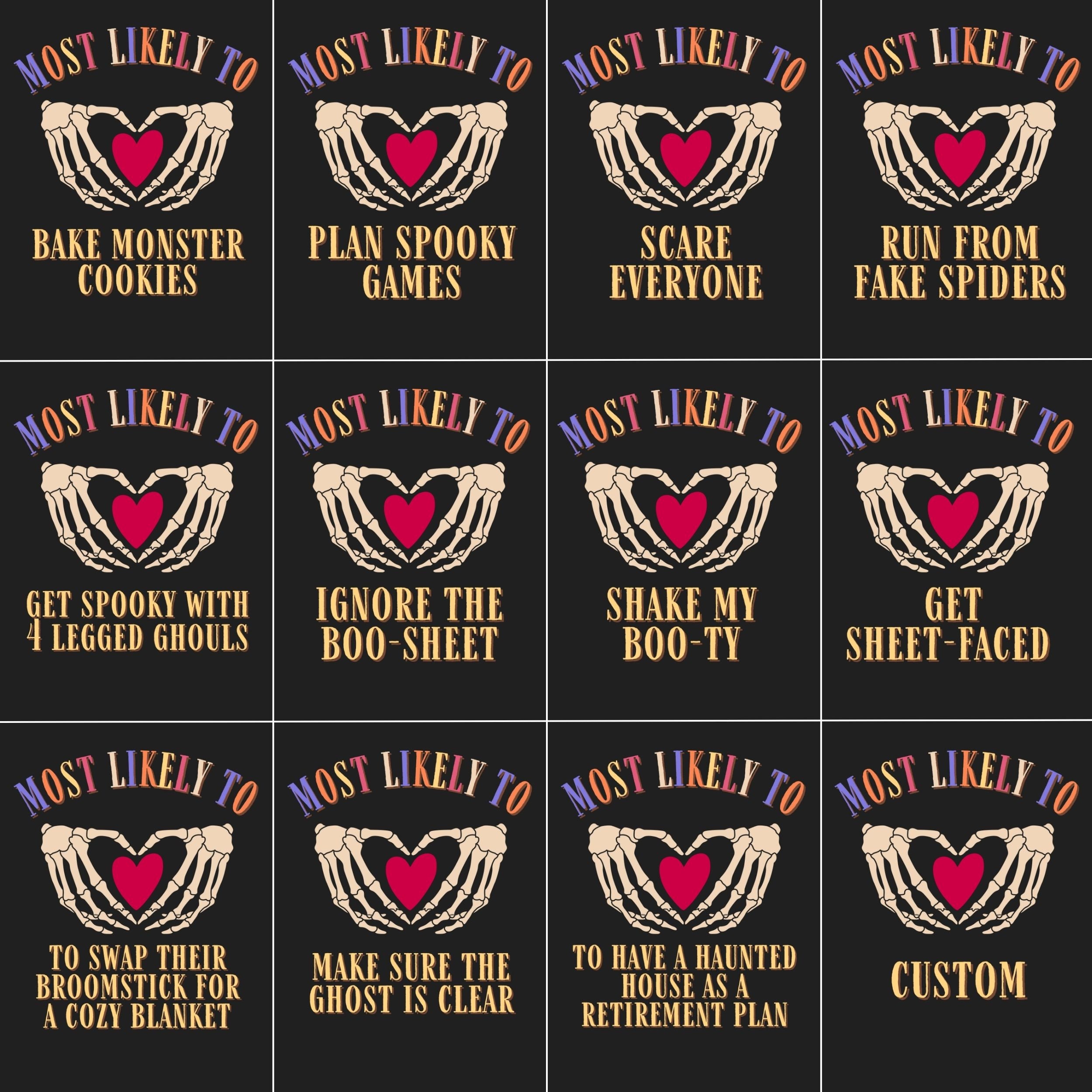 Matching Family Halloween Shirts - Funny Sayings & Spooky Skeleton ...