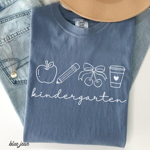 Kindergarten Teacher Shirt Comfort Colors Kindergarten Shirt Gift for ...