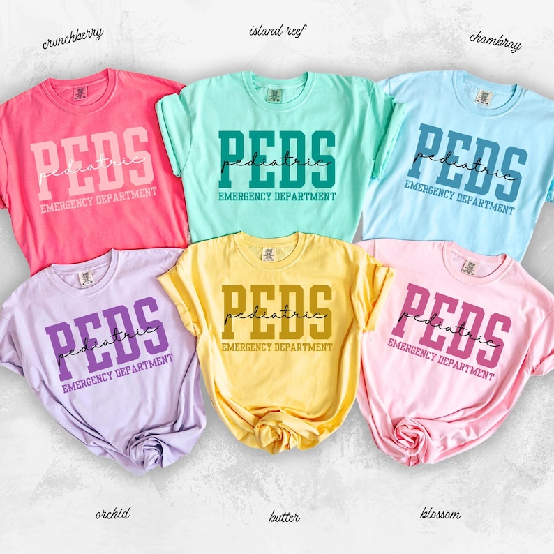 Comfort Colors Peds Shirt Cute Peds Nurse Tee, Pediatrician Gift Idea ...