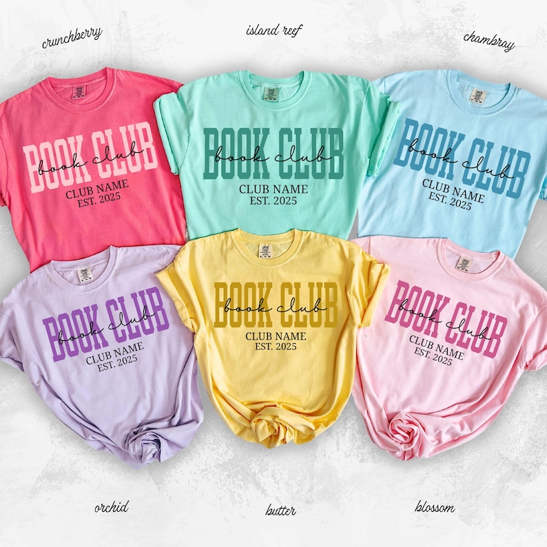 Book Club Personalized Shirts Custom Bookish Shirt Personalized Gift ...