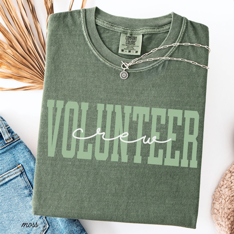 Volunteer Shirt Volunteer Gift Social Worker Tee Volunteer Crew School ...