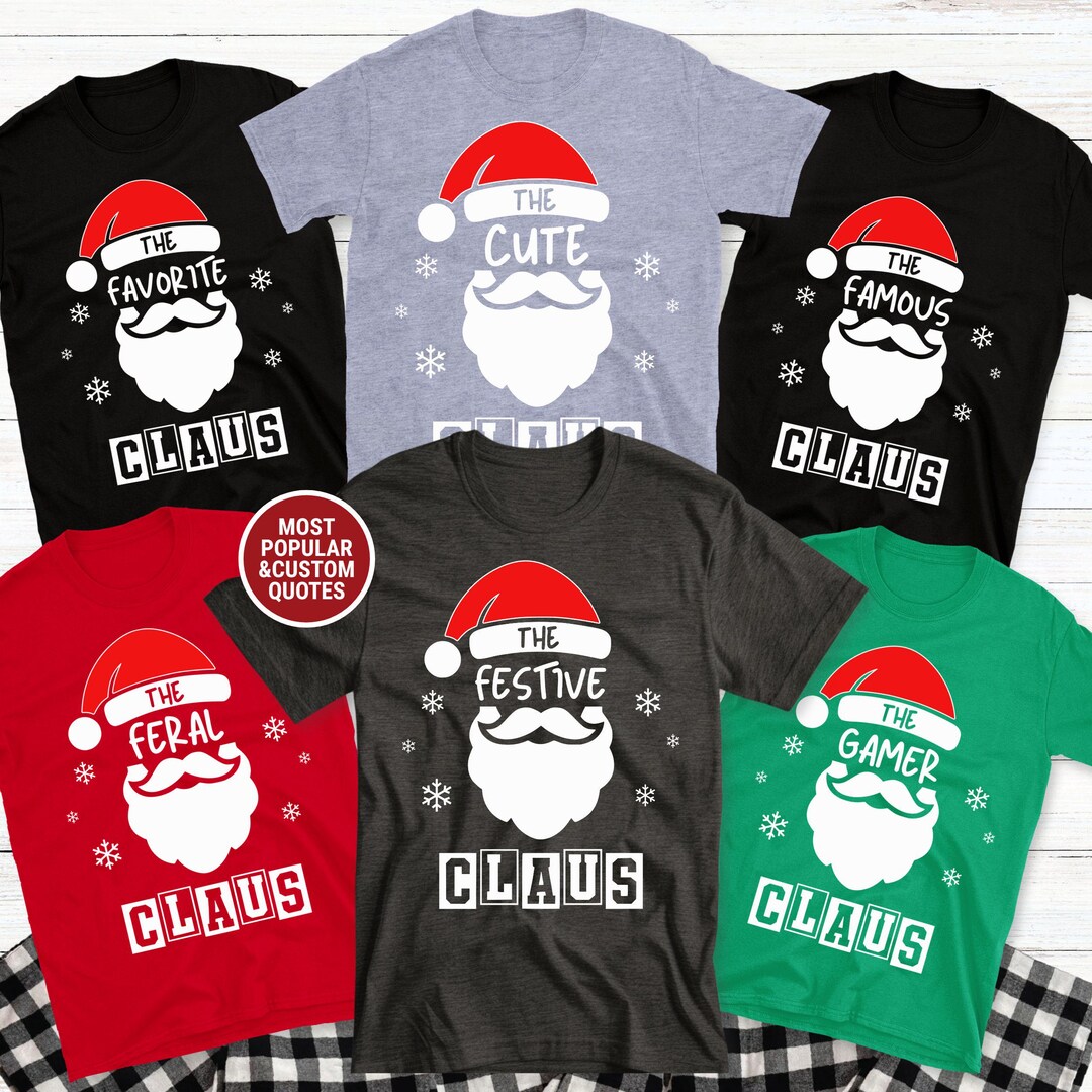 Family Claus Christmas Shirts, Matching Family Christmas Tees, Mama ...
