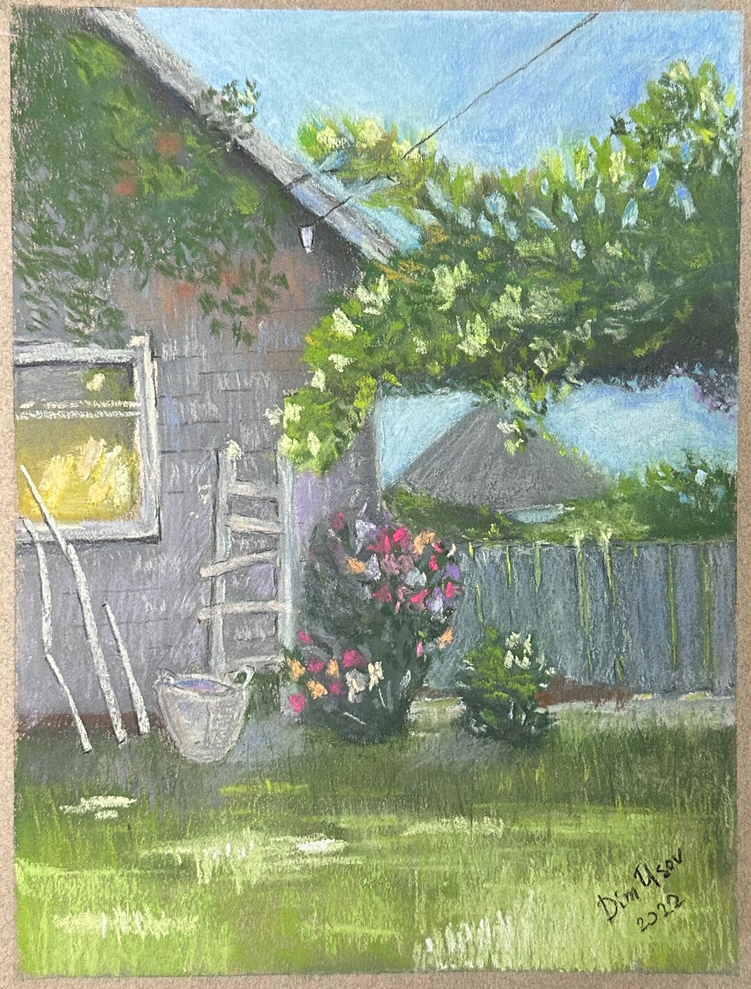 Summertime Original Pastel Painting 8,5x11.5 - Etsy