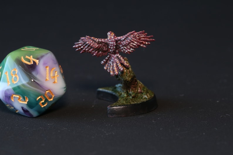 Painted Animal Companion Hawk / Dnd and RPG Miniature - Etsy