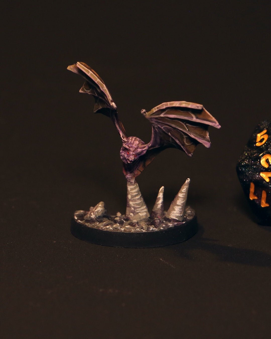 Painted Miniature Dungeons and Dragons Painted Companion Familiar Bat ...