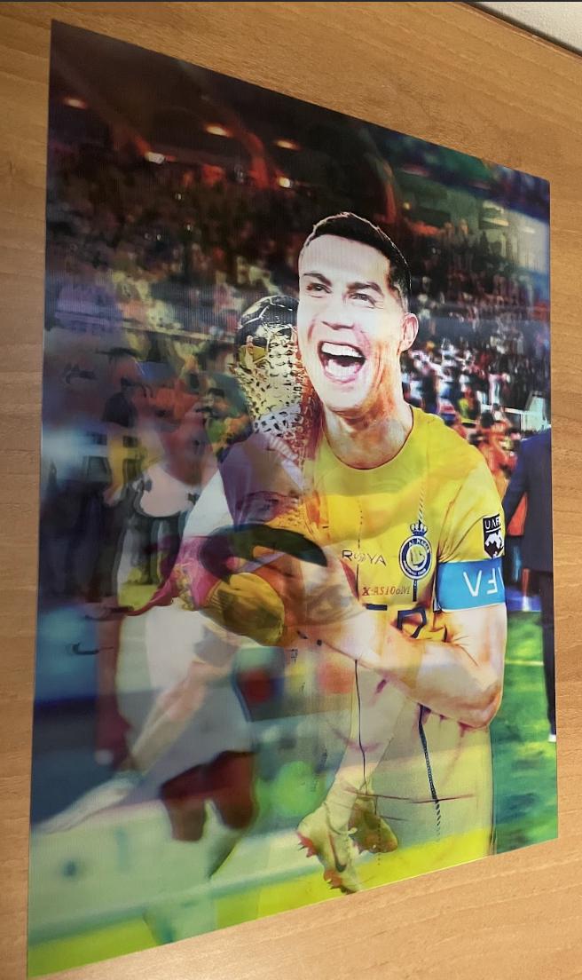 3D Lenticular Poster Cristiano Ronaldo - Etsy