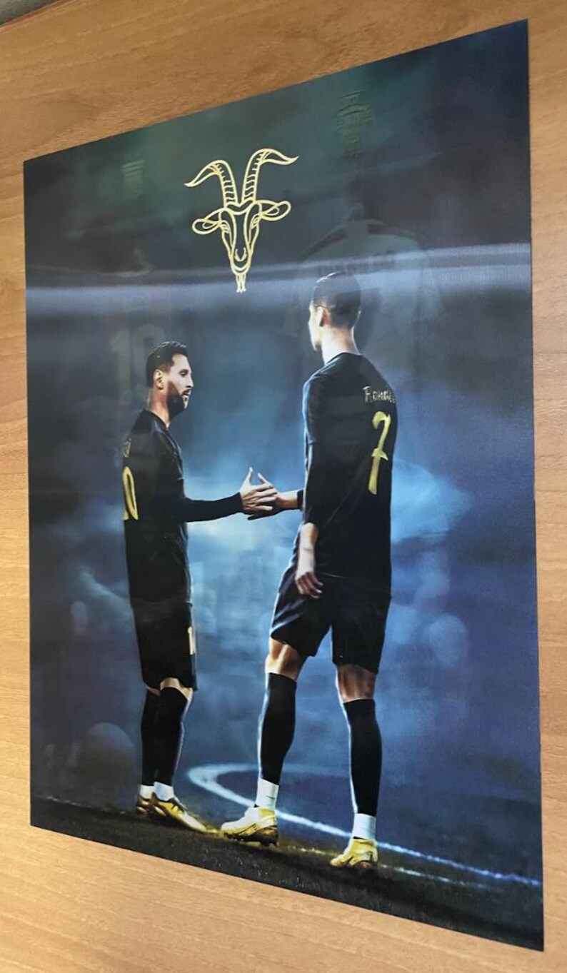 3D Lenticular Poster Messi and Ronaldo - Etsy