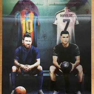 3D Lenticular Poster Messi and Ronaldo - Etsy