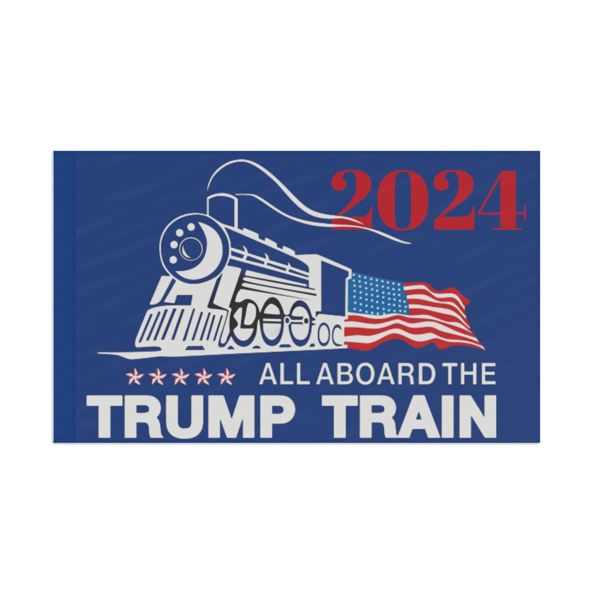 All Aboard the Trump Train Flag (one Sided) - Etsy