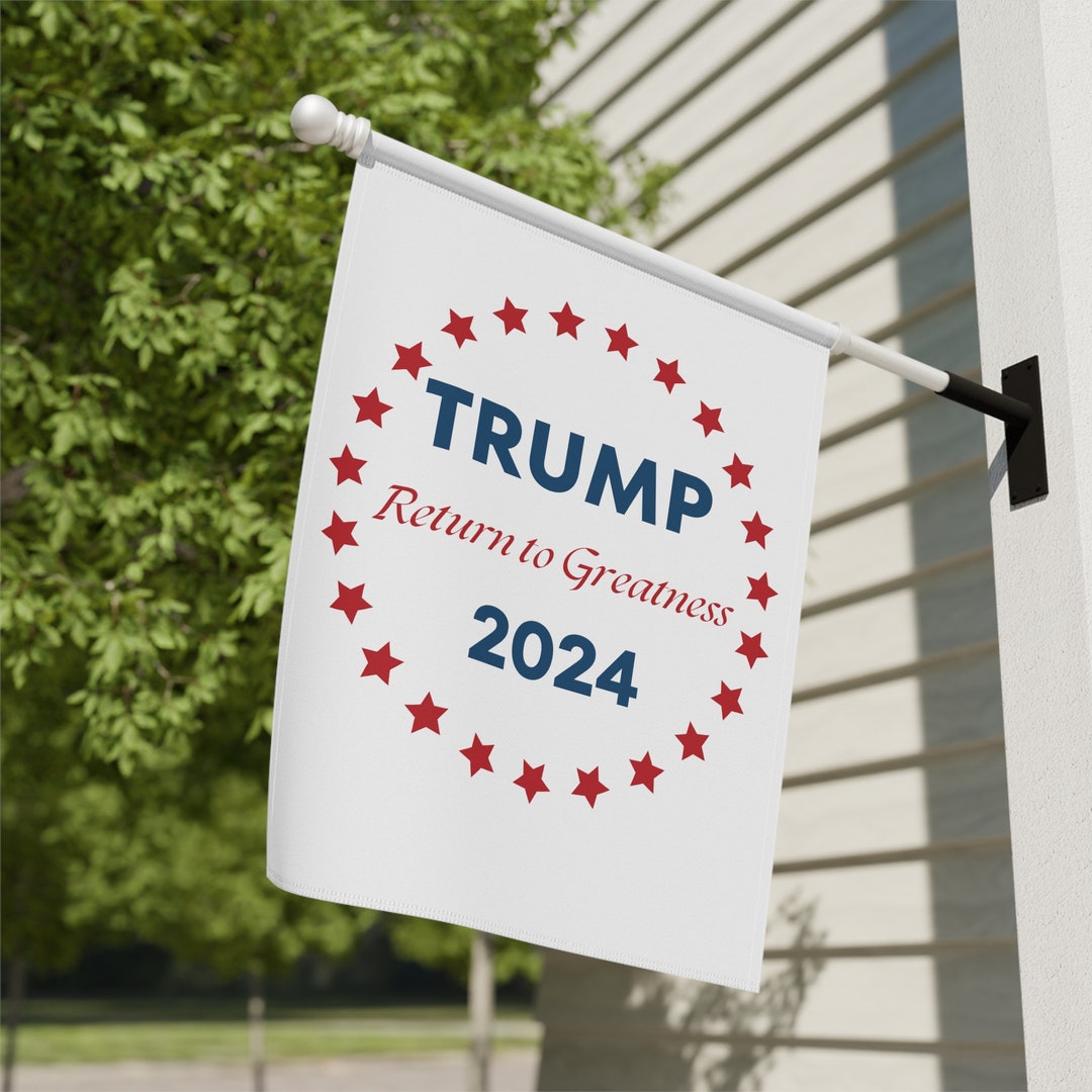 Return to Greatness Garden & House Banner in White - Etsy