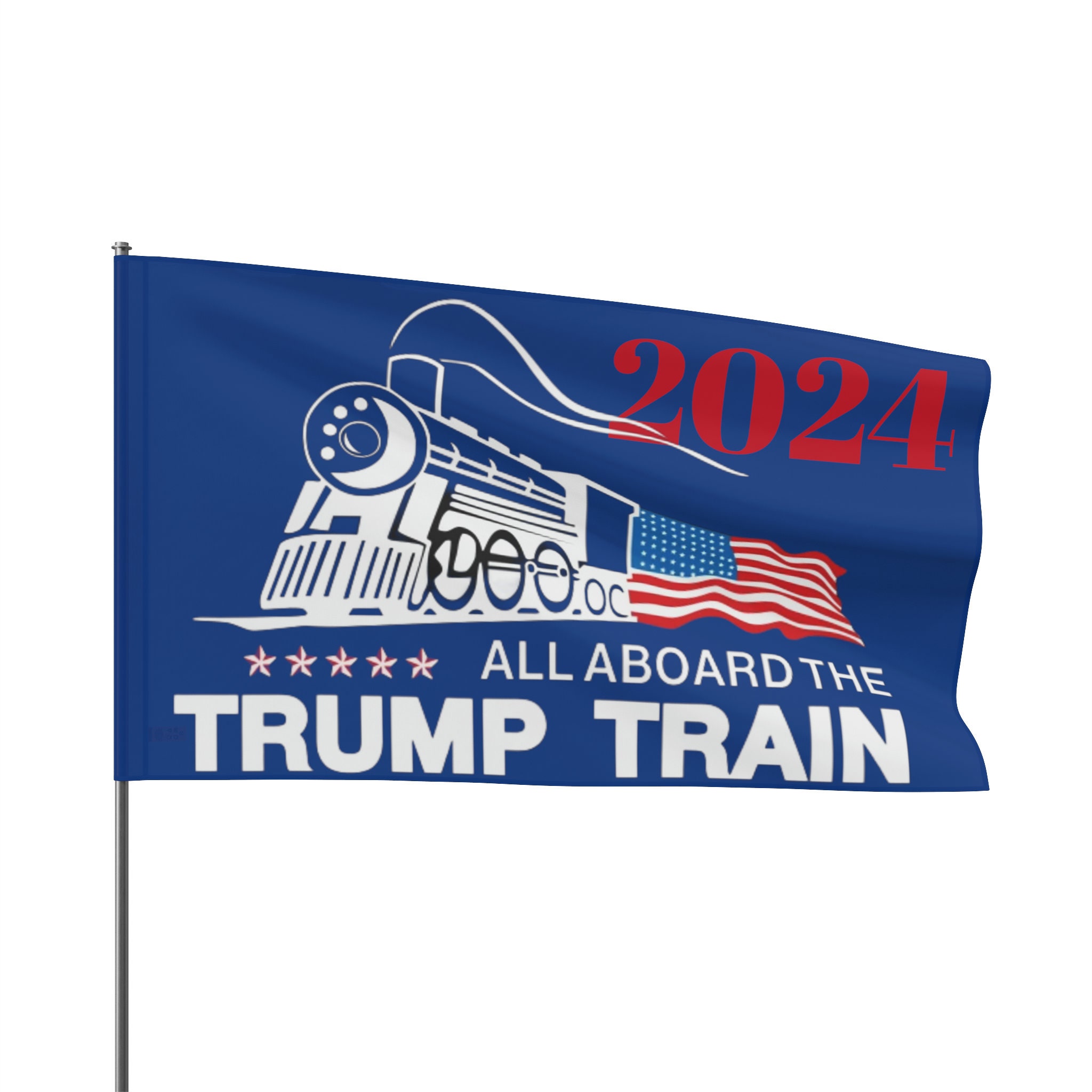 All Aboard the Trump Train Flag (one Sided) - Etsy