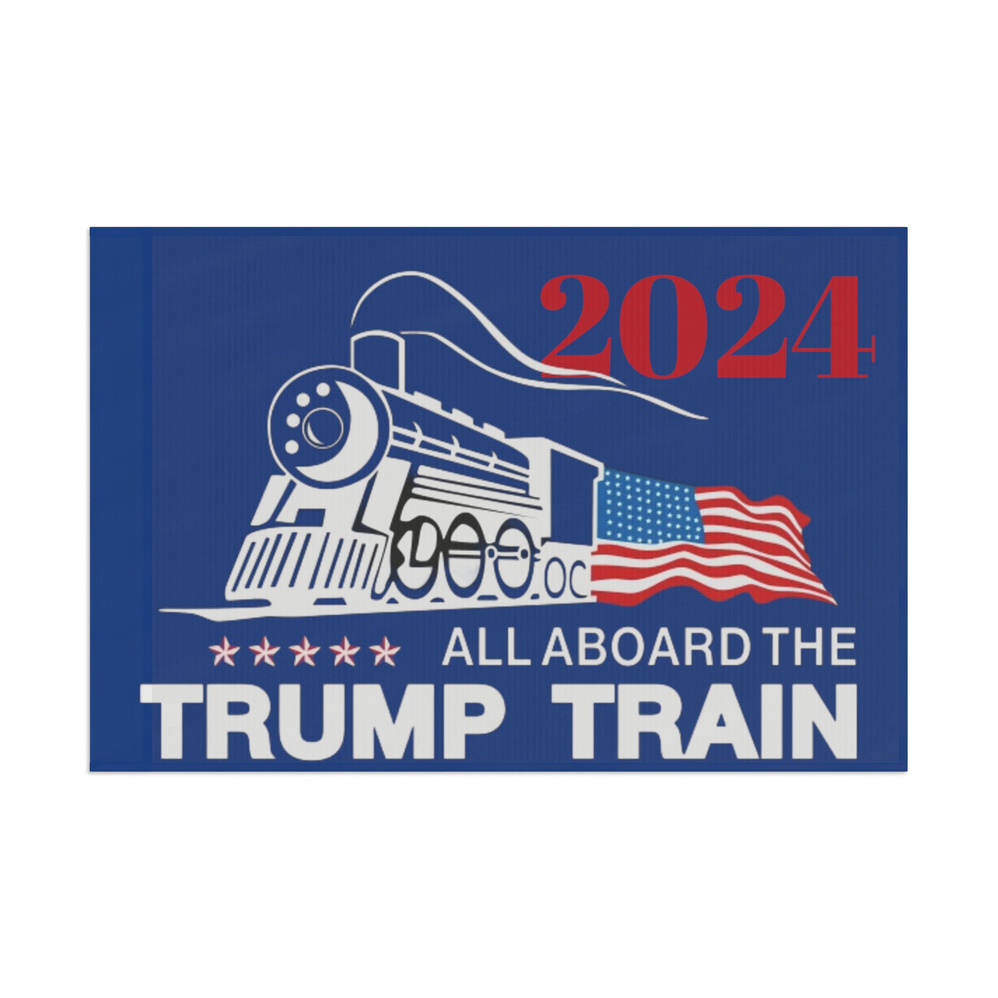 All Aboard the Trump Train Flag (one Sided) - Etsy