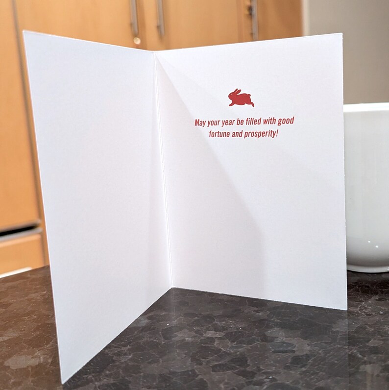 Hundred Years of Harmony Lunar New Year Rabbit Greeting Card - Etsy