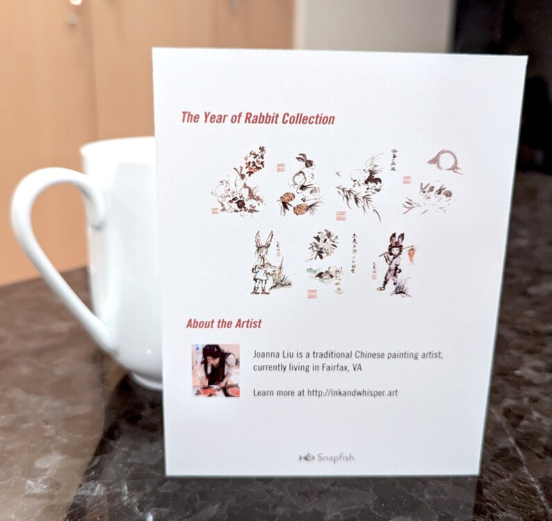 Hundred Years of Harmony Lunar New Year Rabbit Greeting Card - Etsy