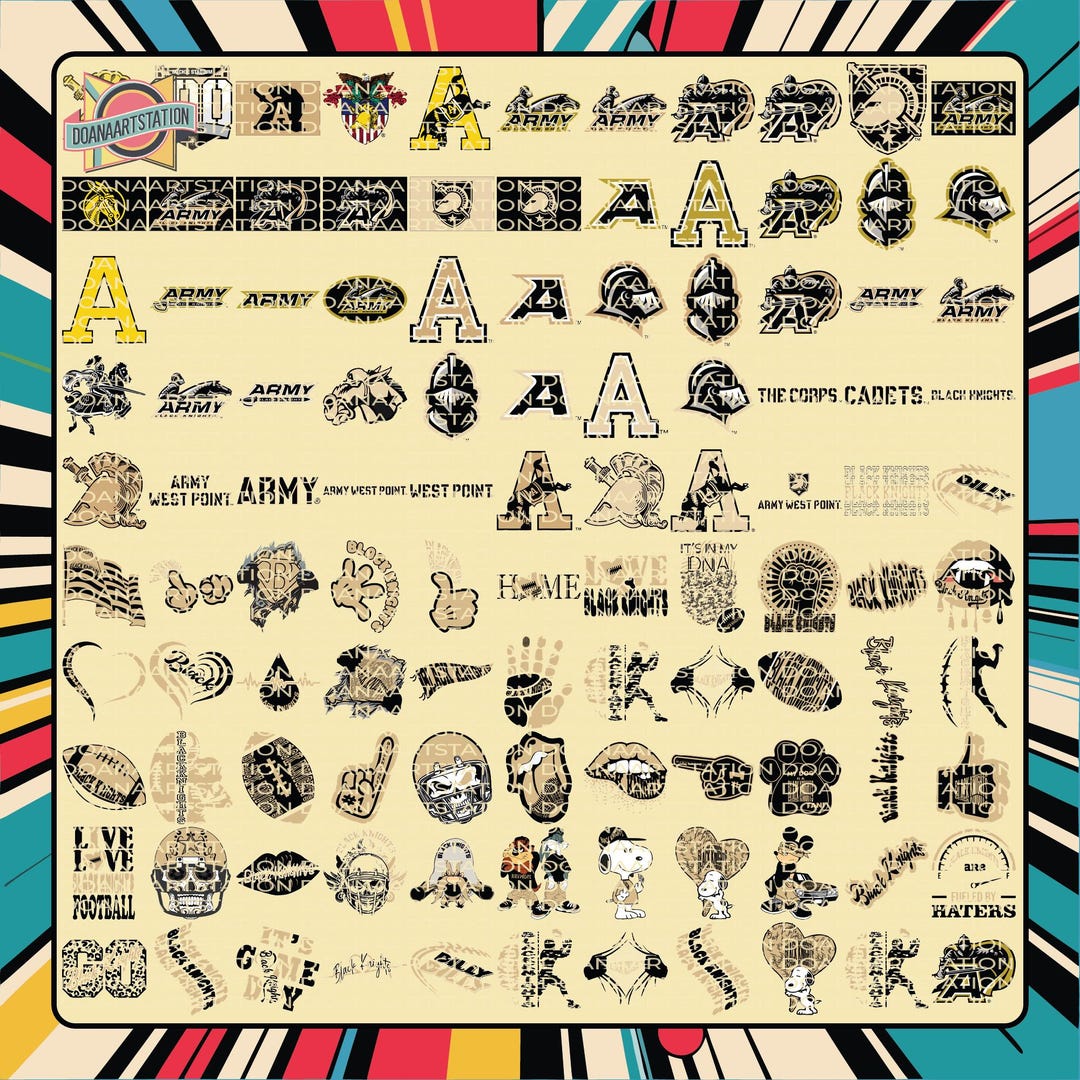 School Spirit SVG, Army West Point SVG, Black Knight PNG, University ...