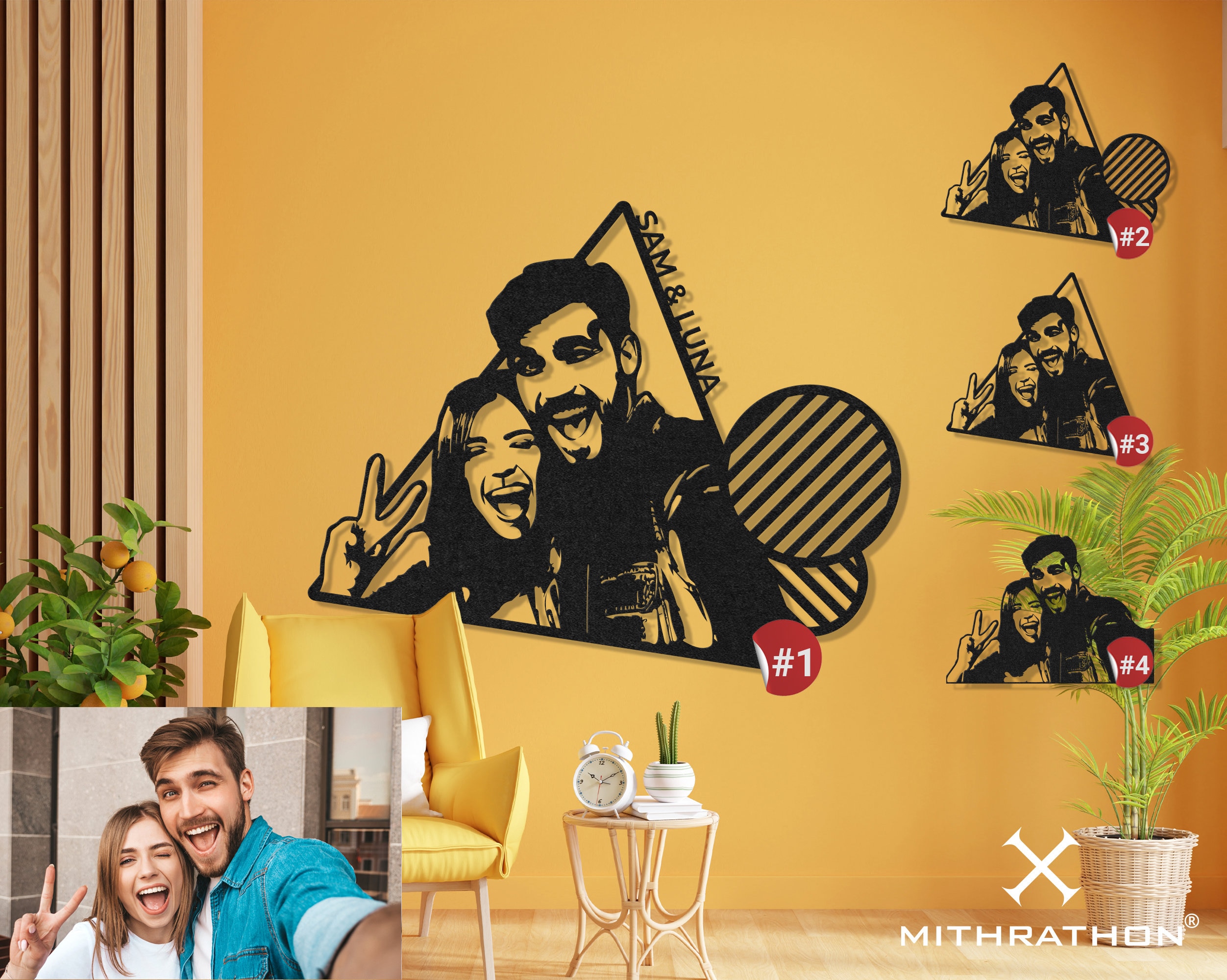 Personalized Modern Wall Art Decor Custom Metal Wall Art Gift Ideas for ...