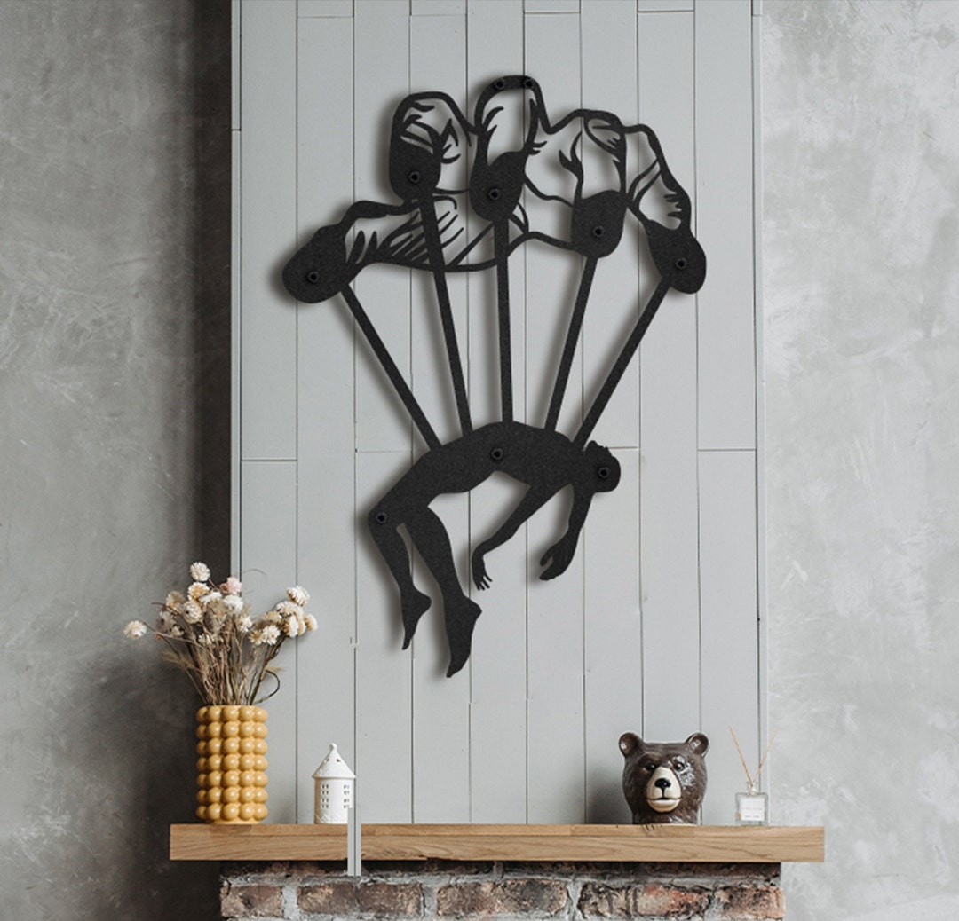 Rustic Metal Wall Art: Depicting Human Puppets on God's Strings ...
