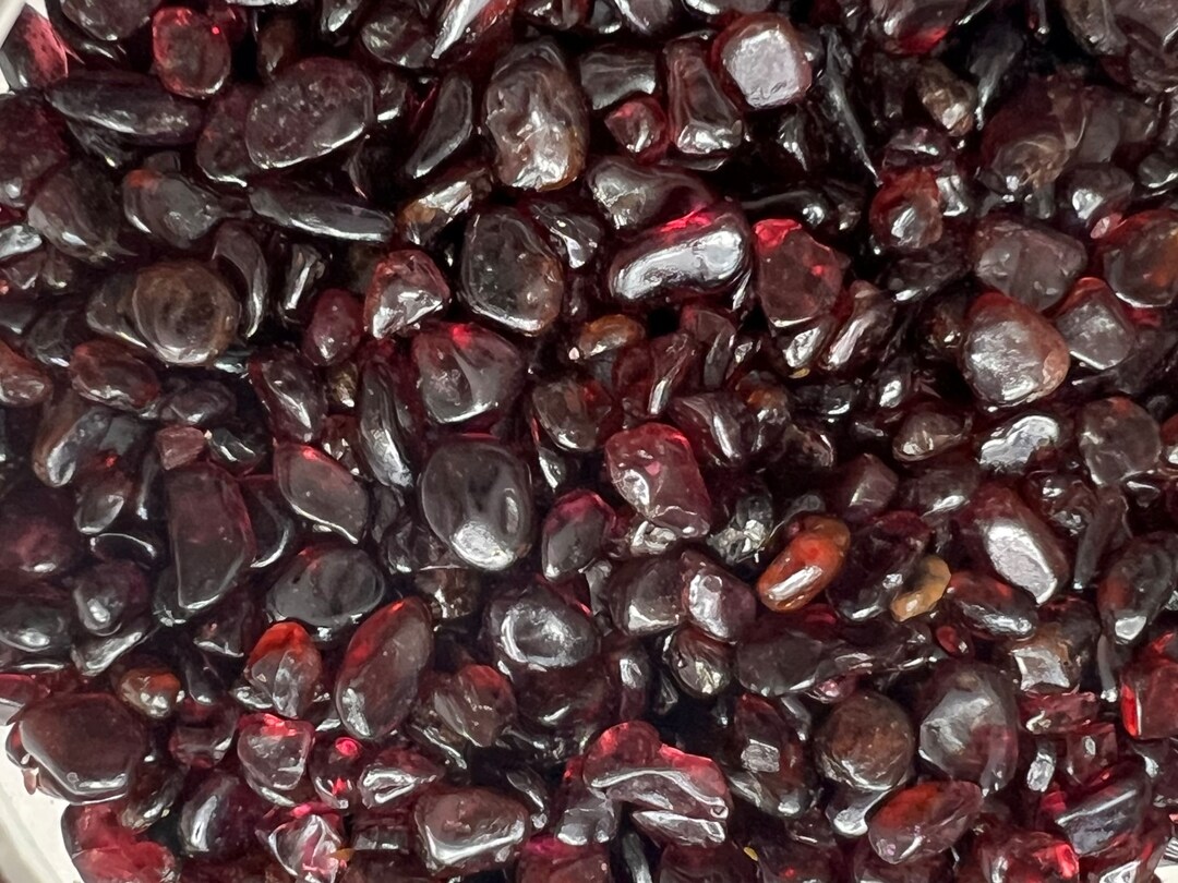 Garnet Crystal Chips Bulk Crystal Chips Gemstones Spell Work Witchcraft ...