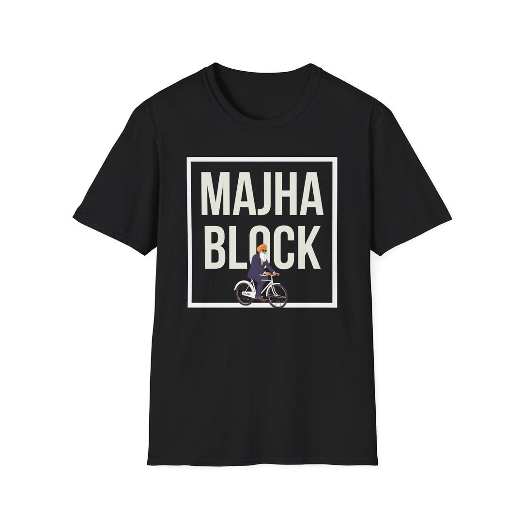 Majha Block Punjabi T Shirt Softstyle Uni-sex - Etsy