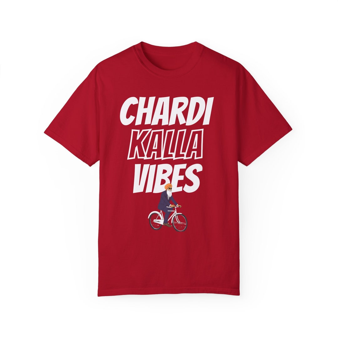Chardi Kalla Vibes Punjabi Sikh T Shirt Unisex Garment-dyed T-shirt - Etsy