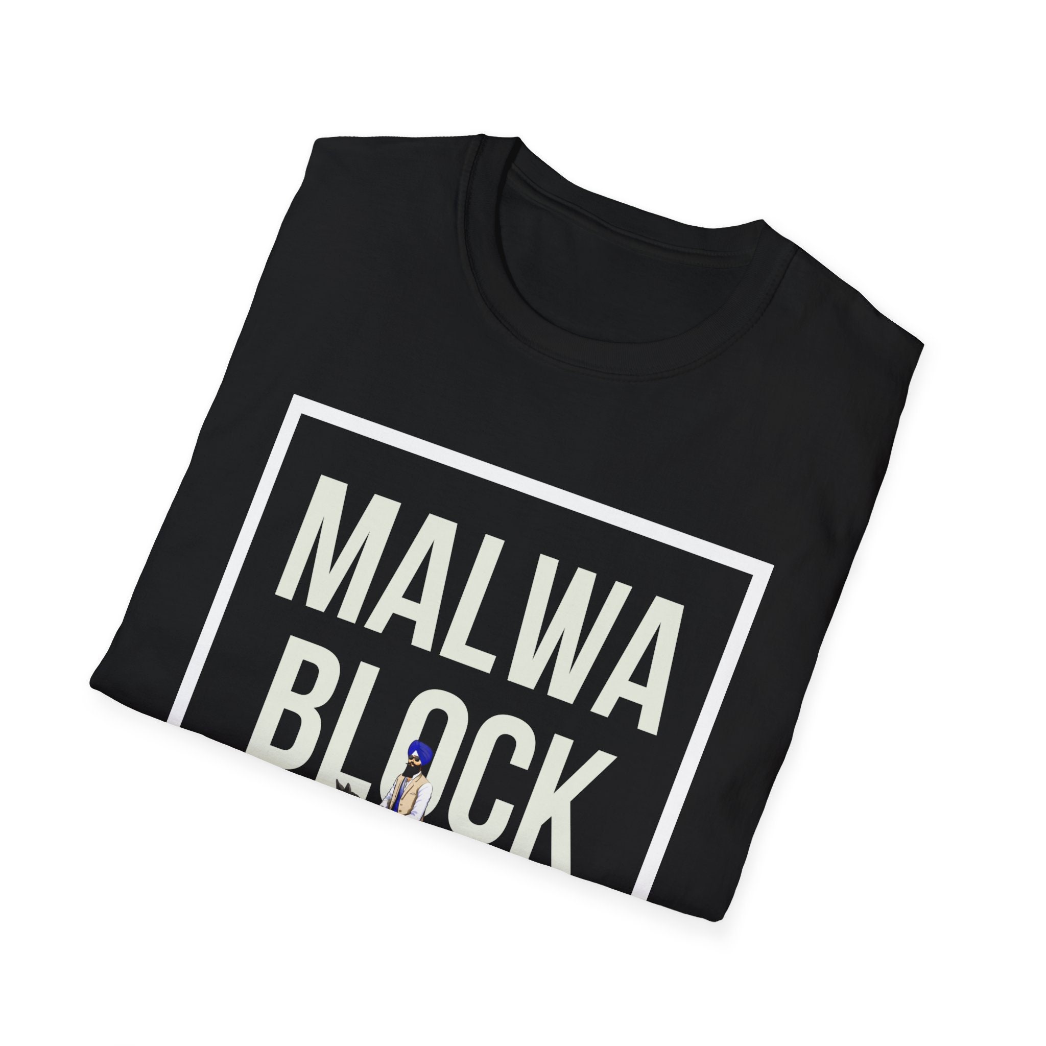 Malwa Block Punjabi T Shirt Softstyle Uni-sex - Etsy
