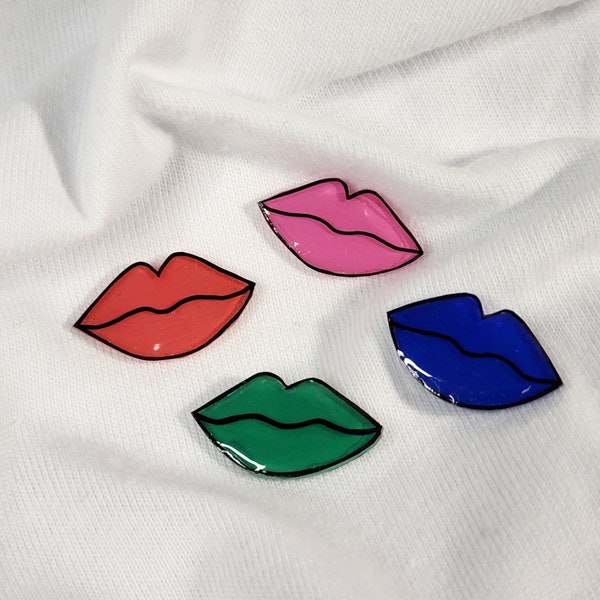 Lips Pin - Etsy